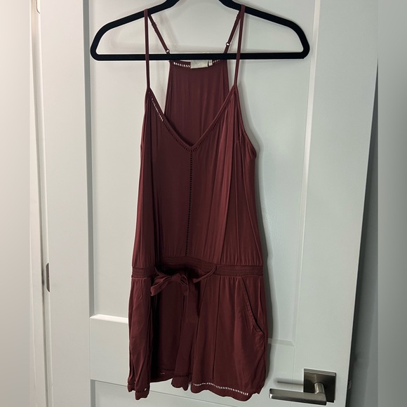 Lilka | Pants & Jumpsuits | Maroon Romper | Poshmark